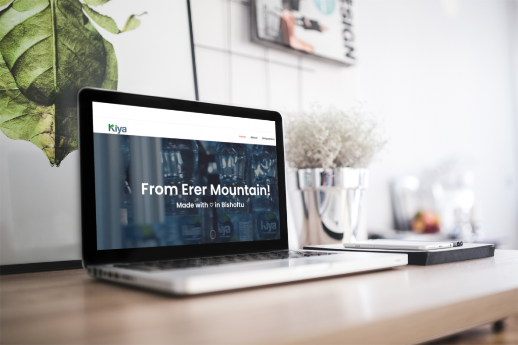Kiya Water Website – ShegerBoss